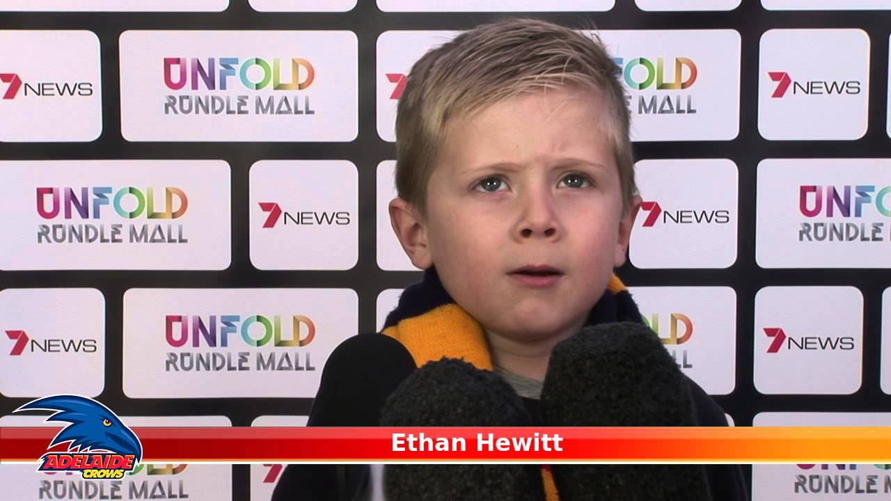 Ethan Hewitt - 7 News Crows Experience - YouTube