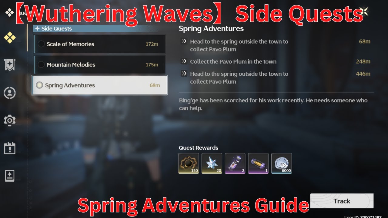 Side Quests Spring Adventures Guide 【Wuthering Waves 1.1】 - YouTube