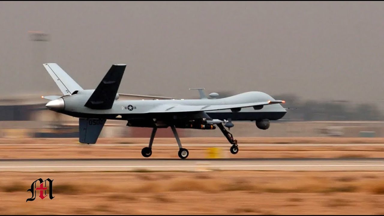 AMAZING !!! MQ-9 Reaper takeoff in action - YouTube