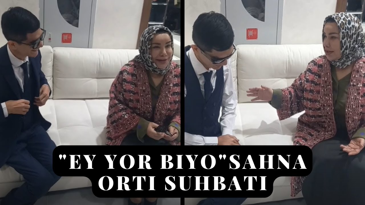 Yulduz Usmonova va Oxunjon Sharipov sahnaga chiqmasdan oldingi samimiy ...