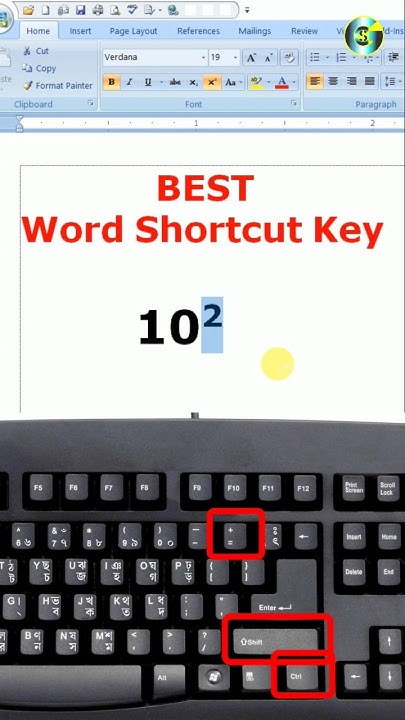 Superscript/Subscript Shortcut Key #mswordshorts - YouTube