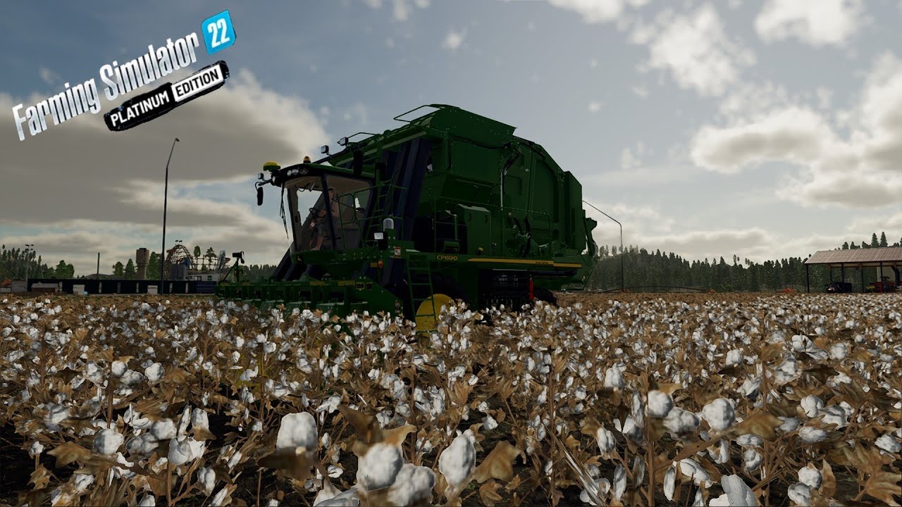 Farm Sim 22 Platinum Edition - Ep52 - Cotton Is ready for harvest - YouTube