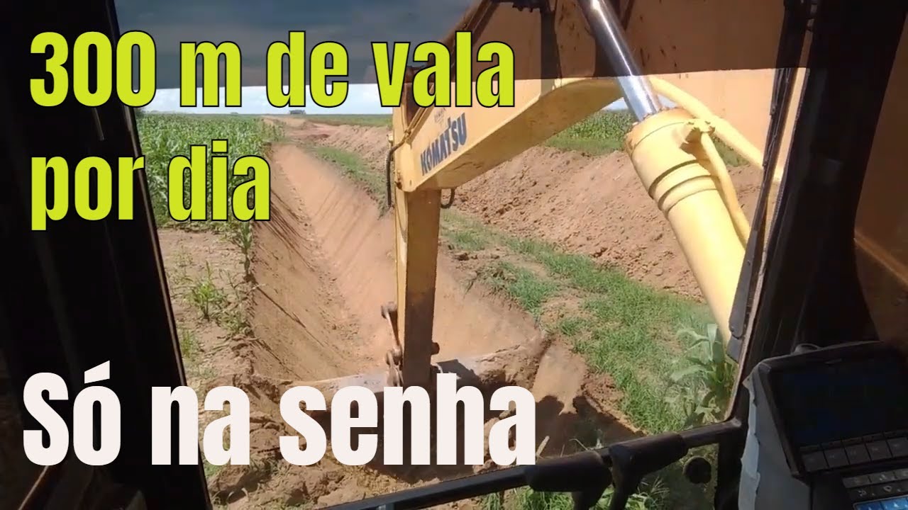Como fazer Vala com Escavadeira hidráulica! - YouTube