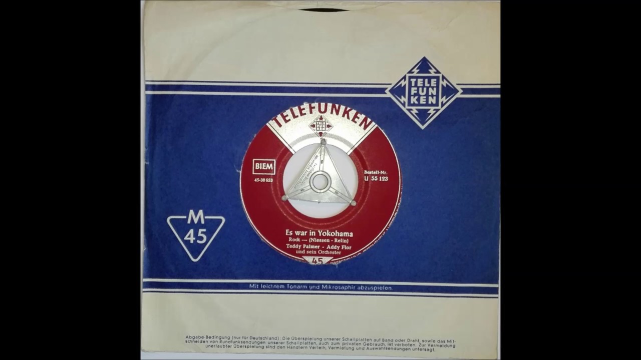TEDDY PALMER "Es War In Yokohama" Deutsche TELEFUNKEN 1958 Rock - YouTube
