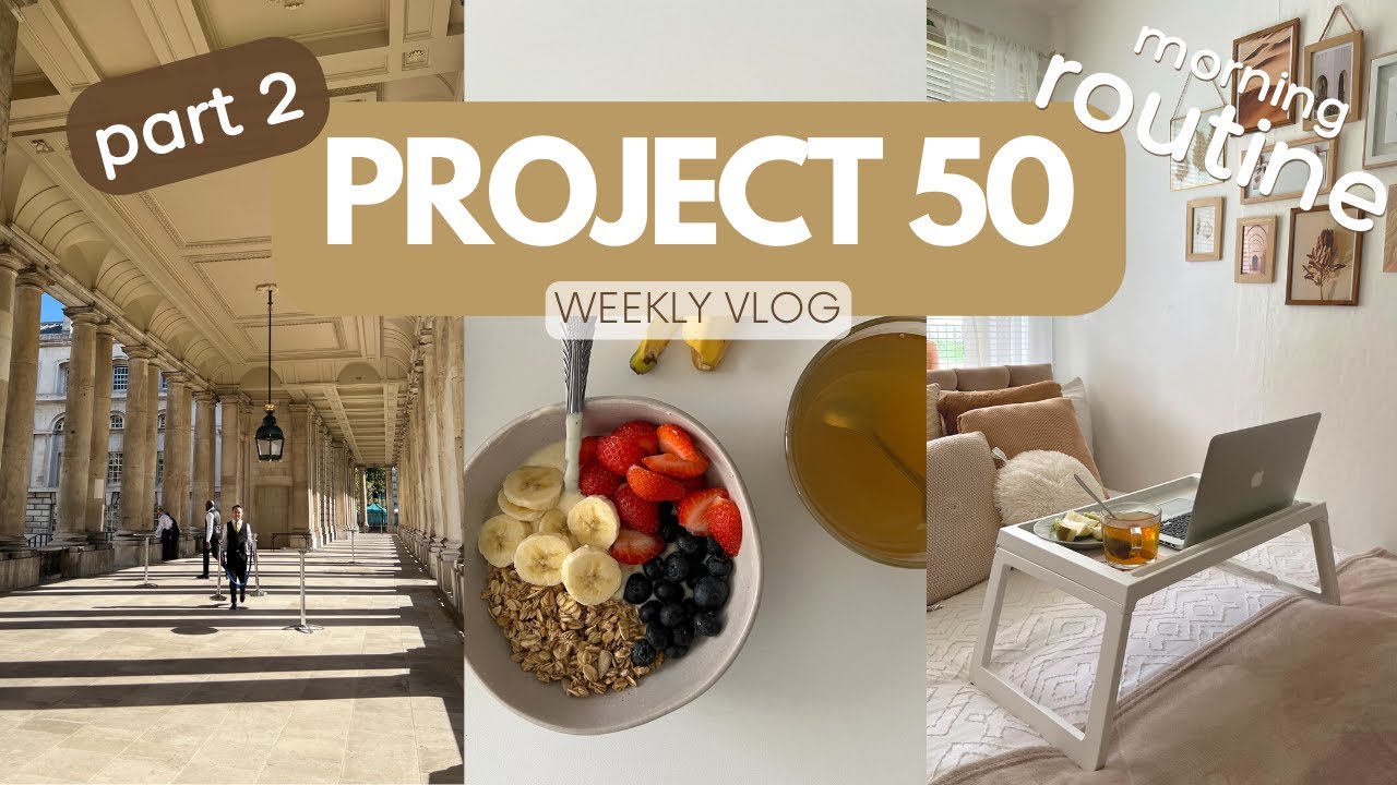 PROJECT 50 pt2 | romanticise your life🌹 PRODUCTIVE morning routine ...