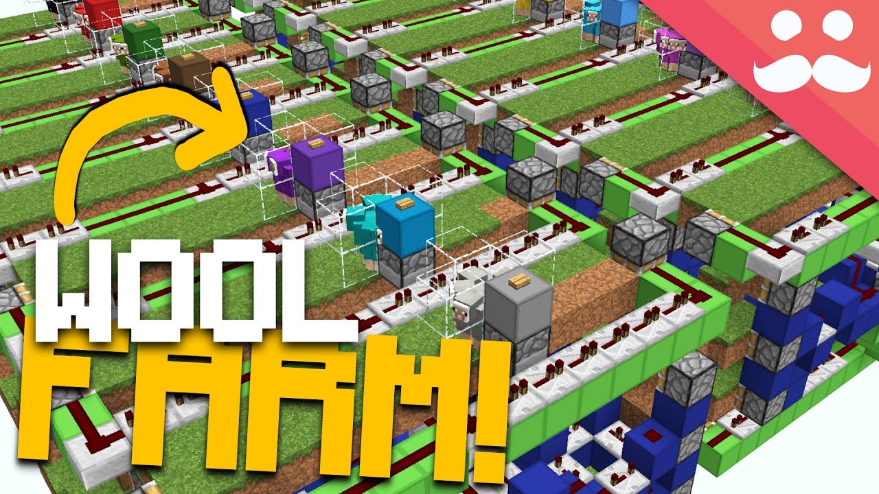 MASSIVE Automatic Wool Farm In Minecraft YouTube massive-automatic-wool-farm-in-minecraft-youtube