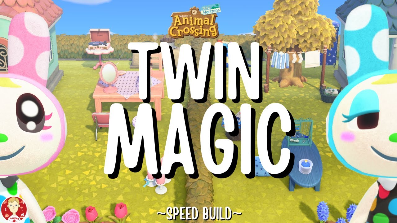 Animal Crossing New Horizons Twin Yards for Twin Sisters Francine and ...