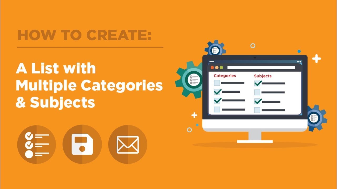 How to Create a List with Multiple Categories and Subjects on Book ...