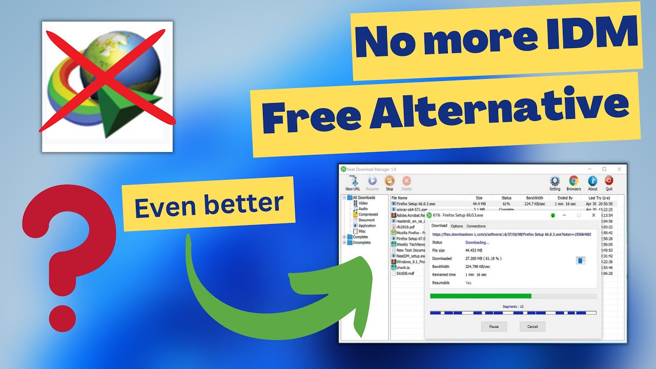 Internet download manager for free | The best alternative of Internet ...
