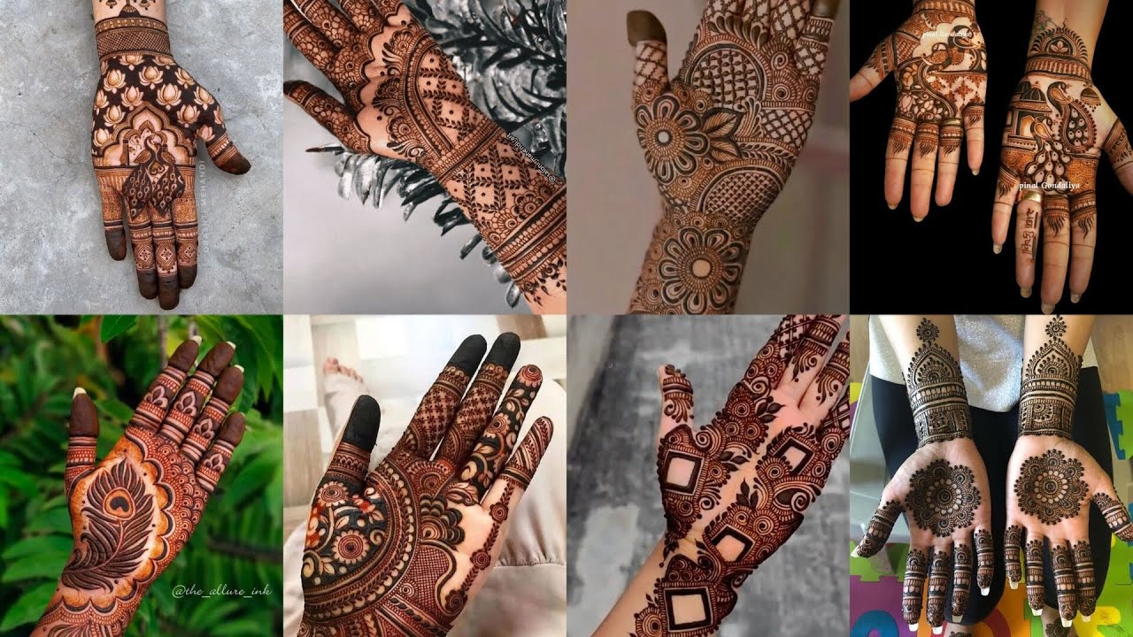 Beautiful latest Front sides mehendi Designs #tranding #mehendidesign # ...