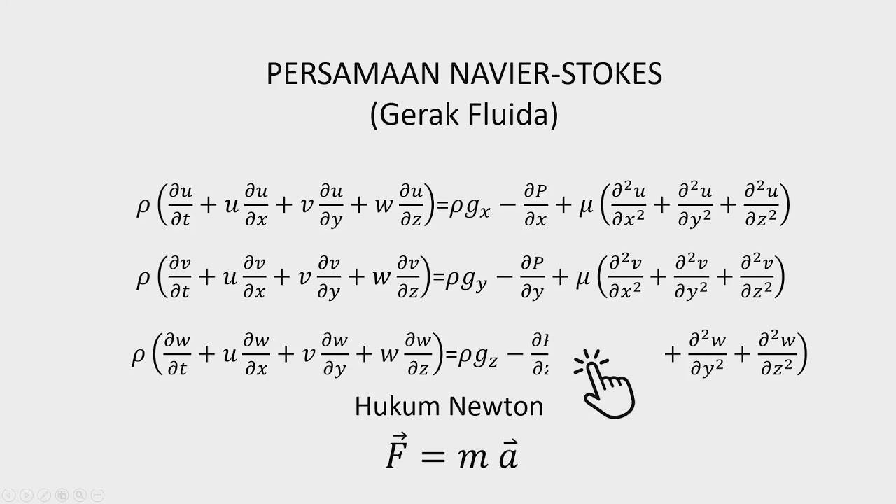 Hidrodinamika: Persamaan Navier Stokes (Gerak Fluida) 1 - YouTube