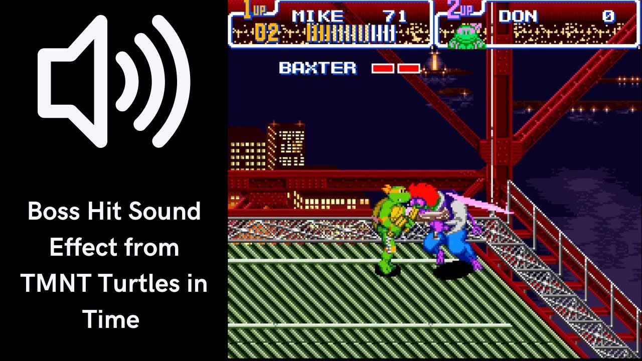 Boss Hit Sound Effect from TMNT Turtles in Time #tmnt #soundeffects ...
