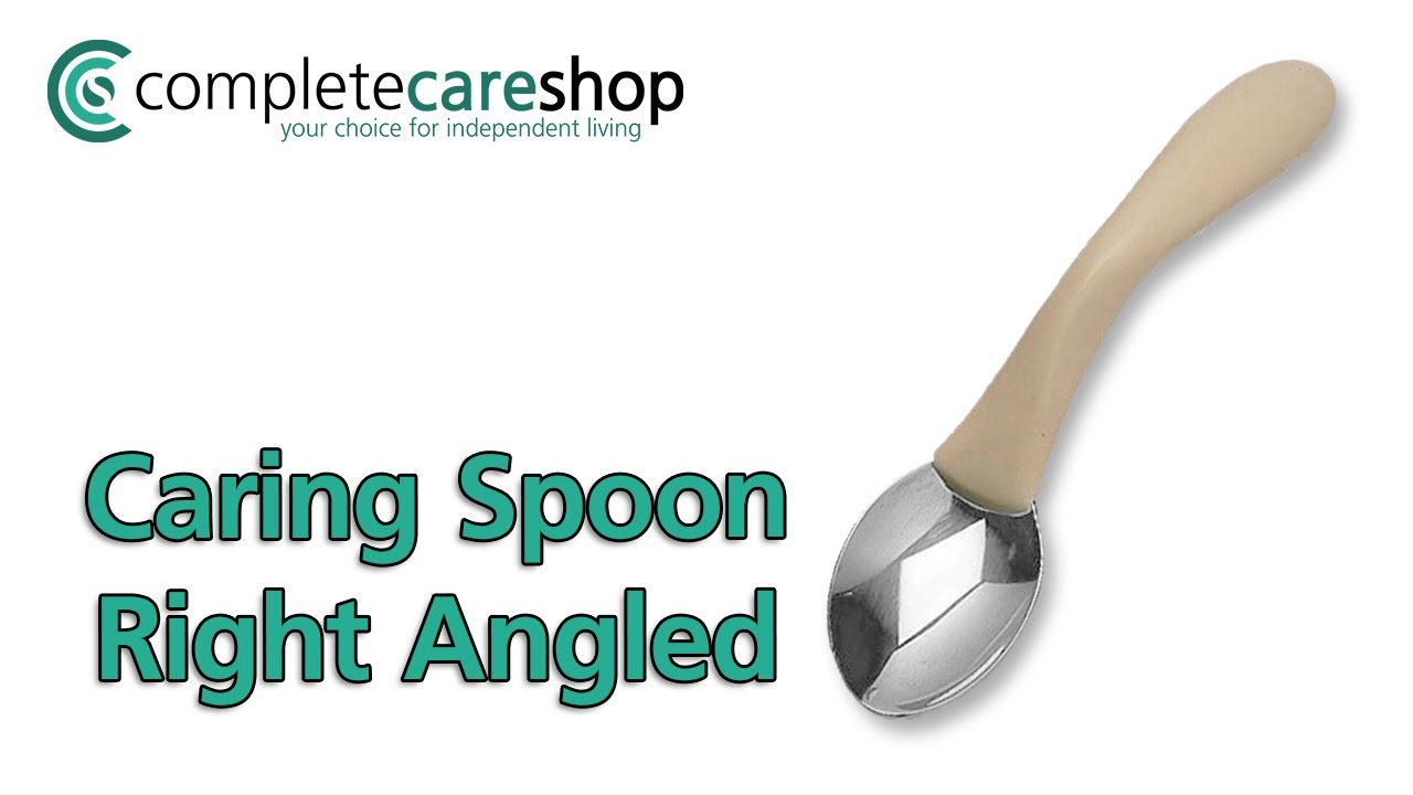 Caring Spoon Right-Angled - Minimise Wrist Movement - YouTube