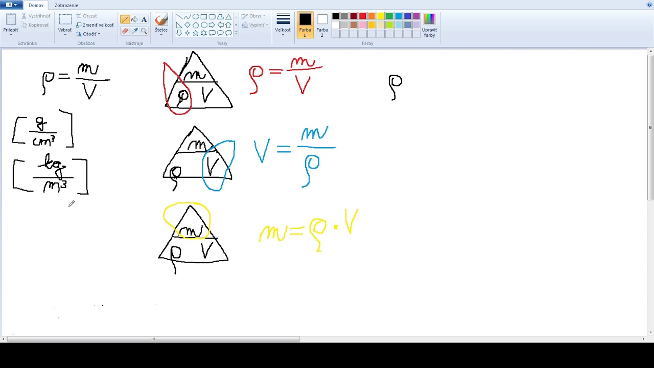 FYZIKA 6.roc., Výpočet hustoty 6 roč - YouTube