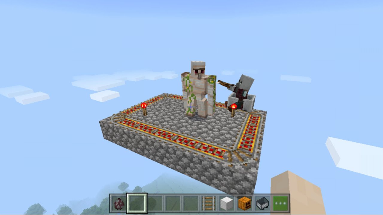 Pillager Vs Iron Golem Infinity Fight Minecraft Youtube