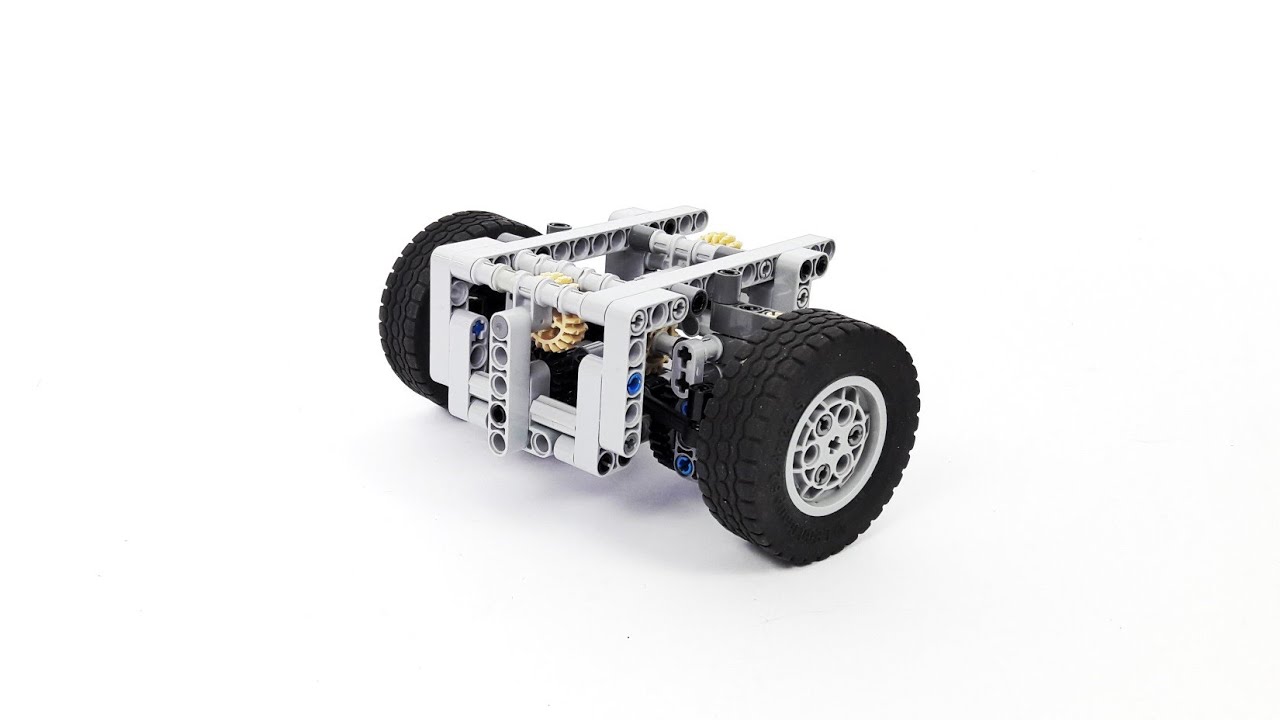 Lego Technic Axle With Adjustable Caster Angle (+Instructions) - YouTube
