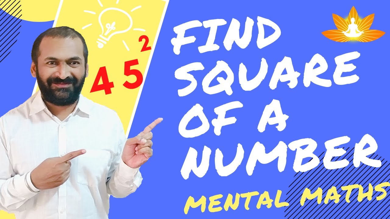 Learnwithajitmore Fastest Method To Find Square Learn Vedic Maths Youtube