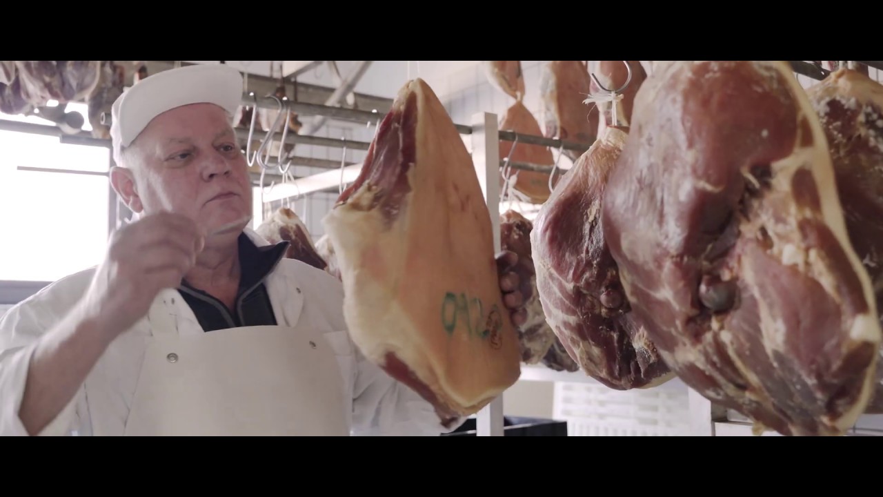 Landschinken von Bloemendahl - Schinkensalzerei - YouTube