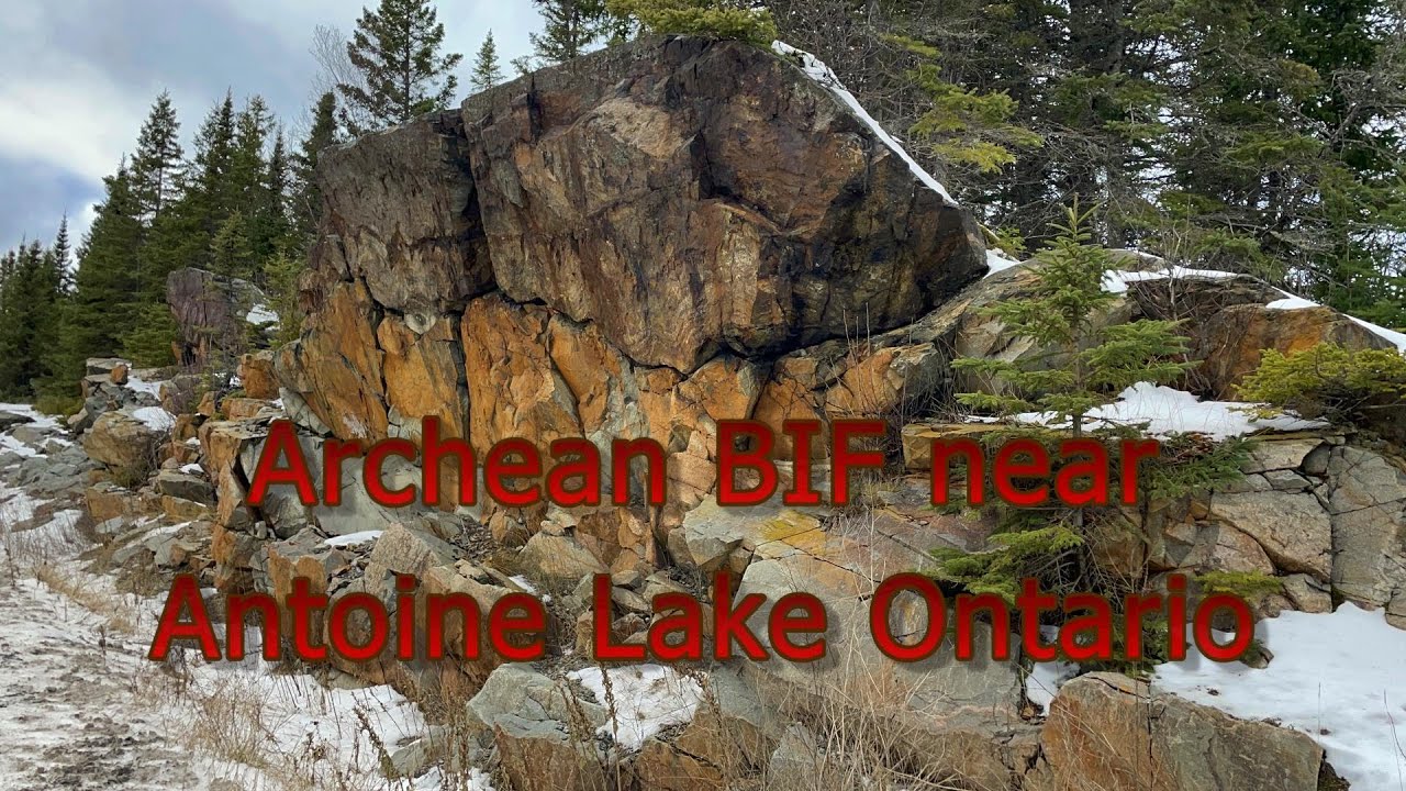 Archean Banded Iron Formation (BIF) near Antoine Lake Ontario (S3-E19 ...