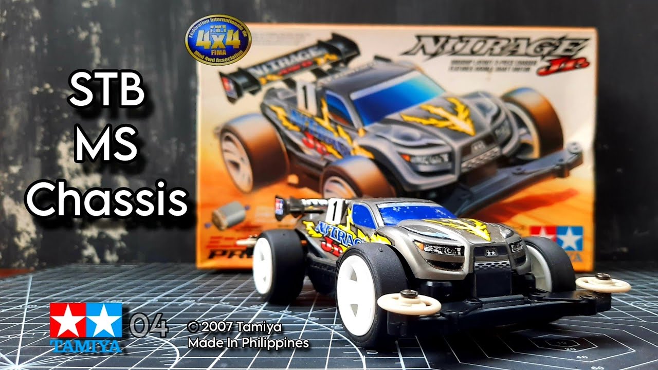 TAMIYA MINI 4WD NITRAGE Jr. MS CHASSIS STB | 38 - YouTube