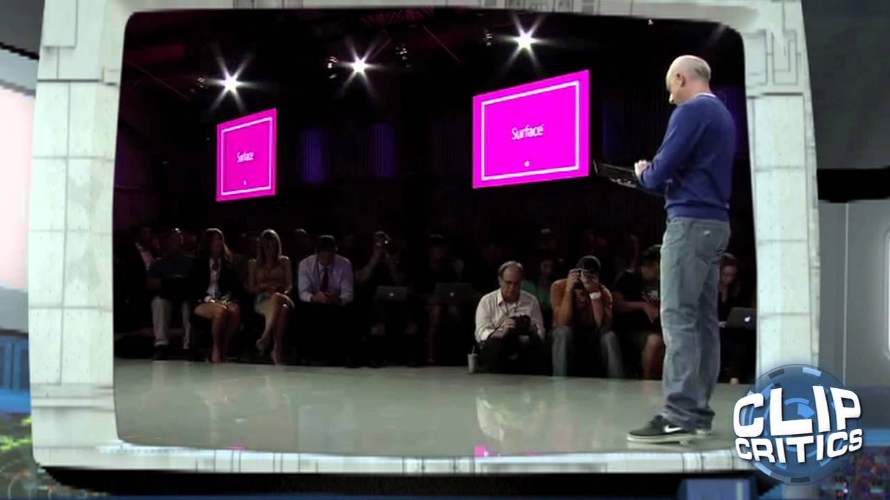 Microsoft Surface Presentation FAIL (AKA iPad Killer) - YouTube