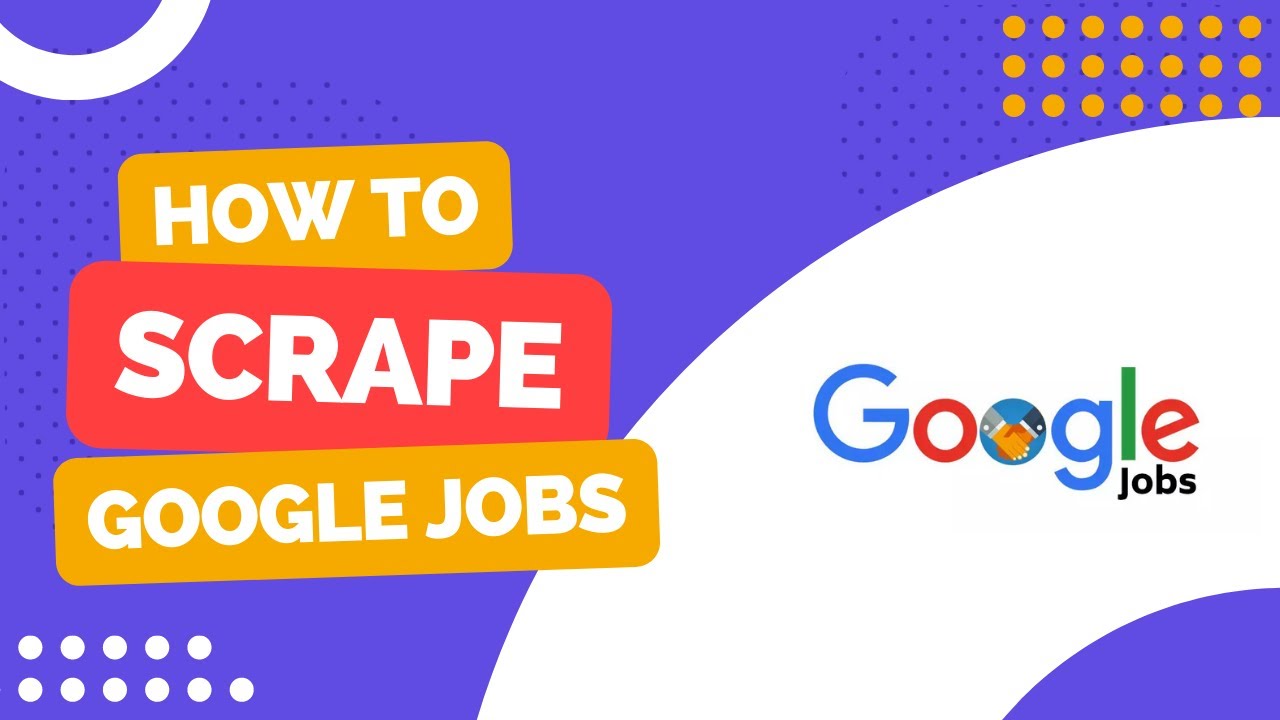 How to scrape Google Jobs with Puppeteer - YouTube