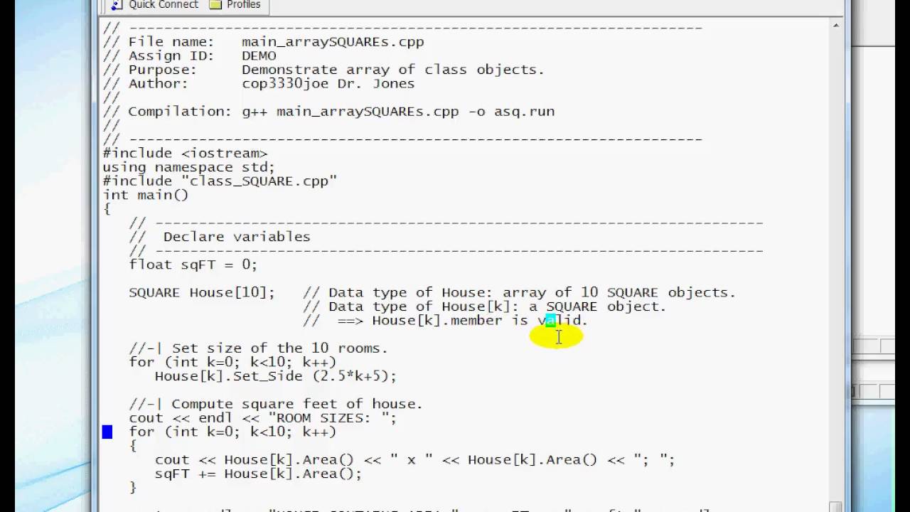 class4 arrayOfObjects - YouTube