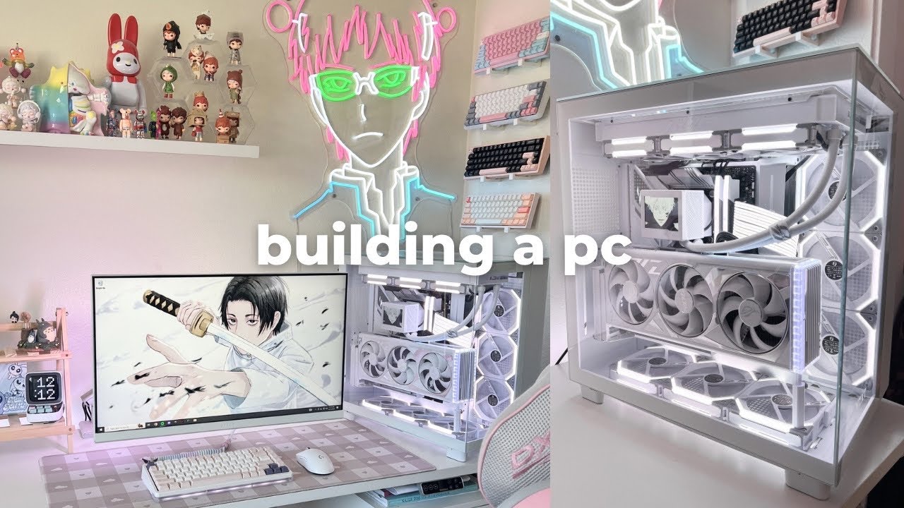building my dream gaming pc 🎮 rtx 4080, i9 14900k, white aesthetic ...
