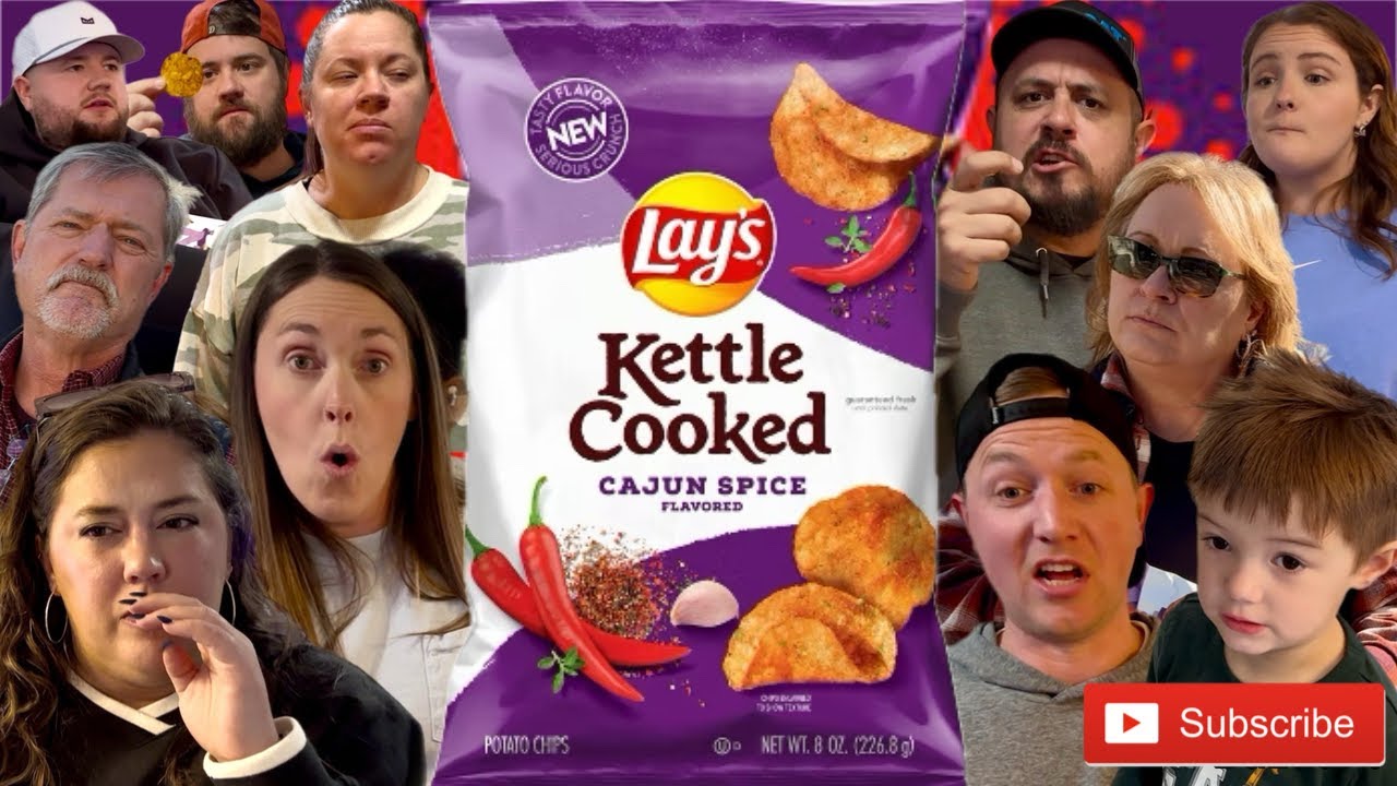 Lay's KETTLE COOKED - Cajun Spice Flavored - NEW Potato Chips Flavor ...