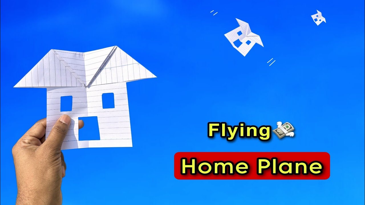 flying notebook home plane, how to make new paper home plane, flying ...