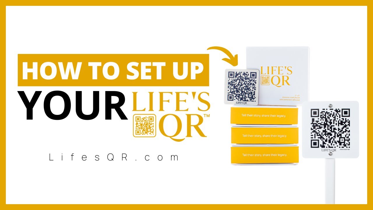How To Set Up Your Life's QR - YouTube