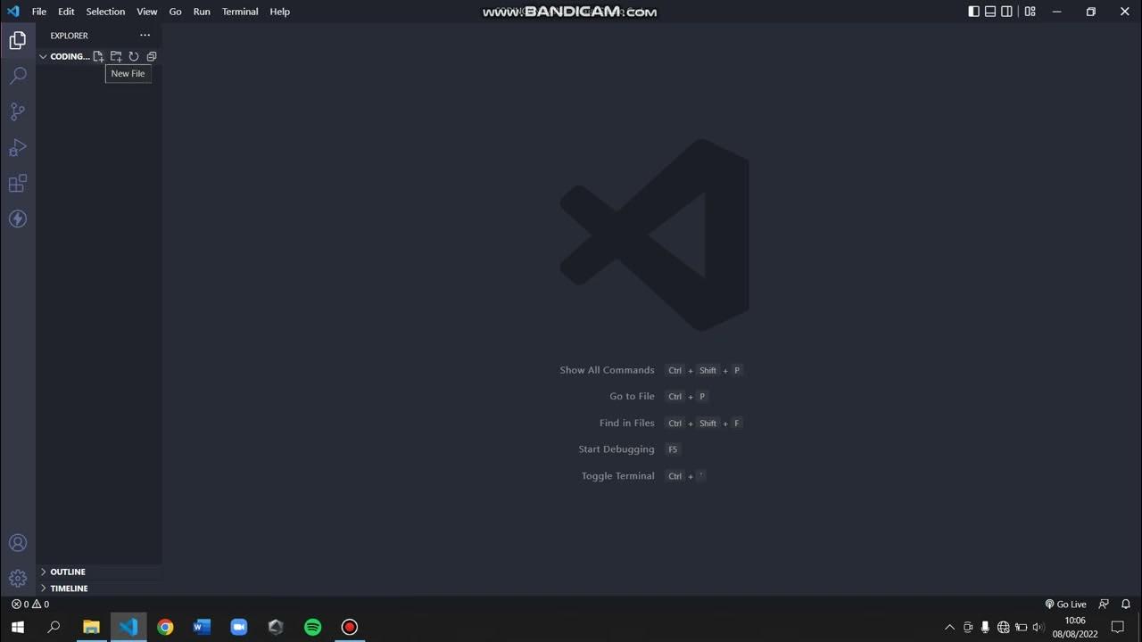 CARA MEMULAI PROJECT BARU DI VS CODE - YouTube