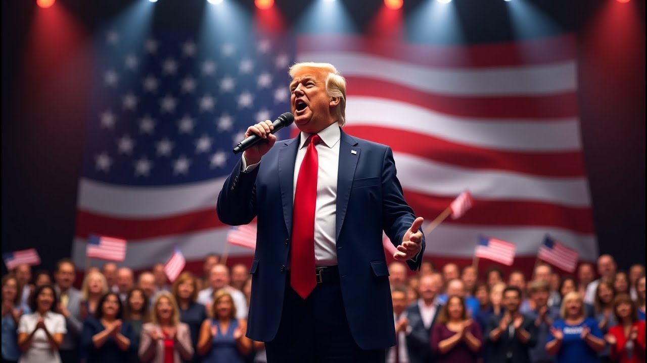 Donald Trump Singing - Stronger hearts will never bend - MAGA ...