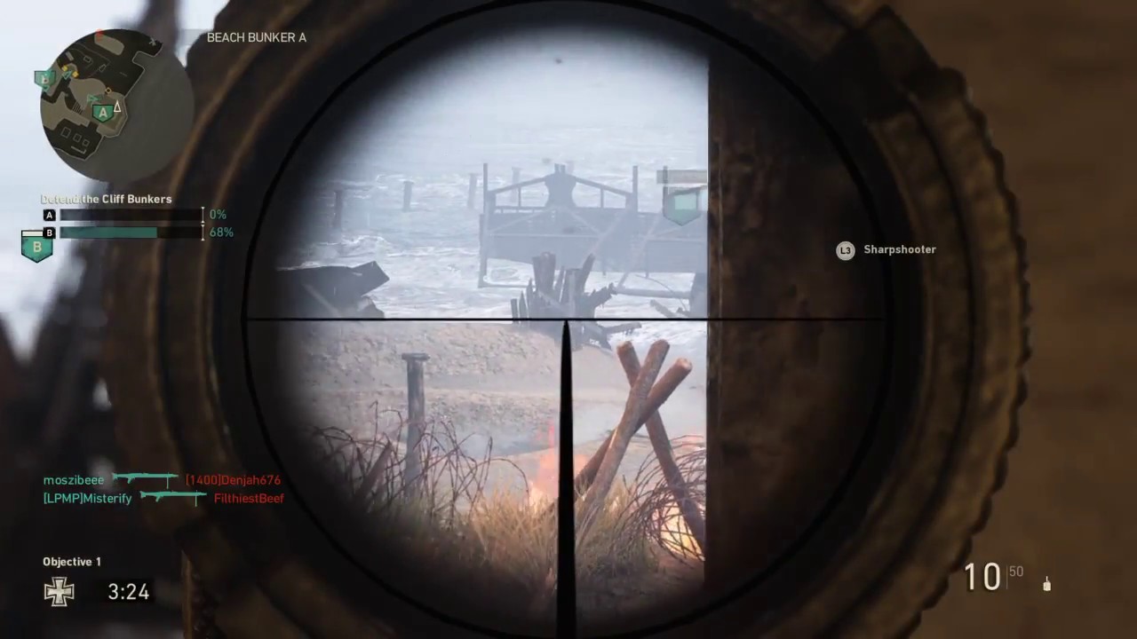 Call of Duty WWII: Defending the beach on D-Day - YouTube