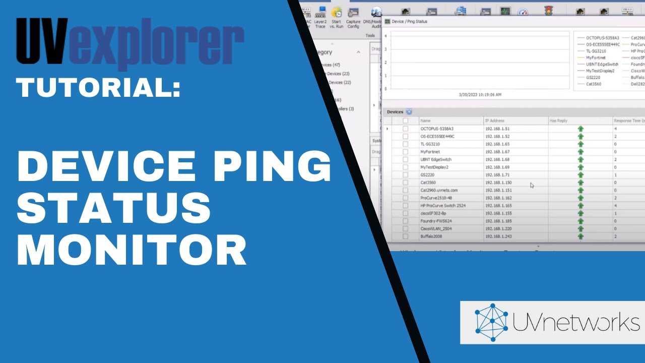 Device Ping Status Monitor - UVexplorer - Network Management Tools ...