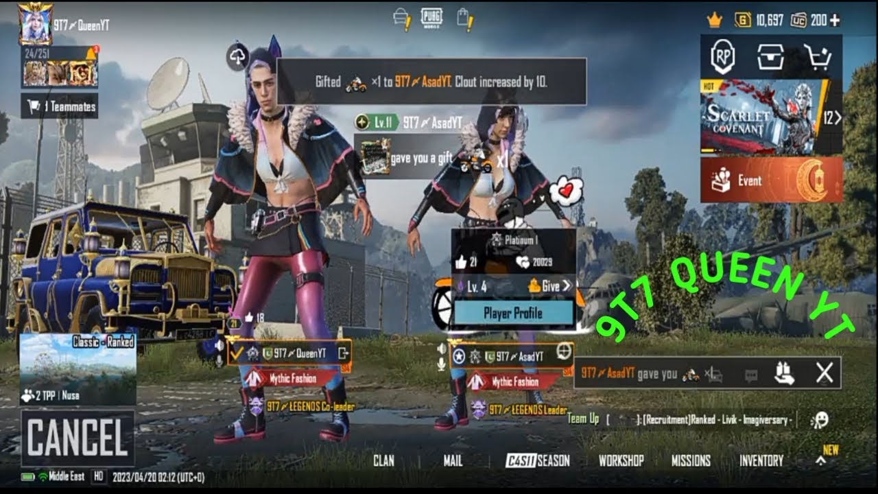 9T7 QUEEN YT PUBG MOBILE GAMES - YouTube