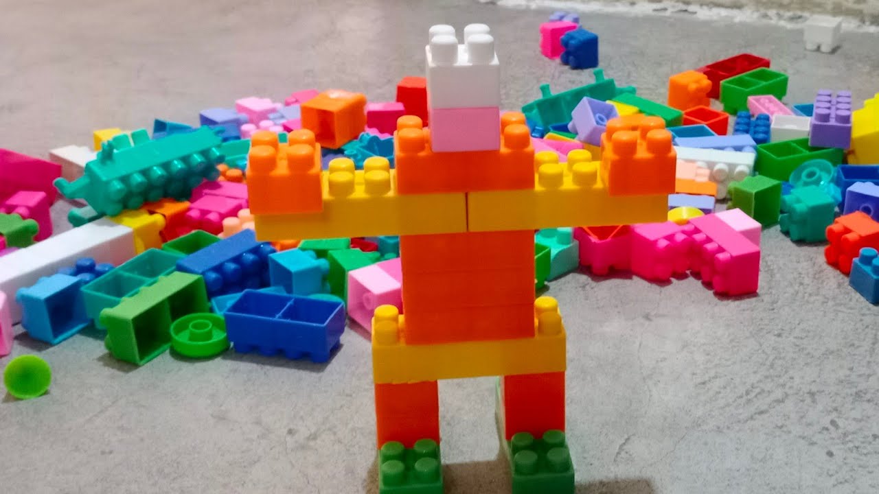 Creating DIY blocks Robot/ASMR buliding block/relaxtion # asmr ...