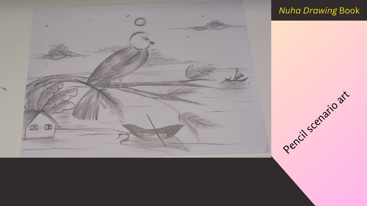 After storm senario art by the pencil | Pencil sketch drawing | - YouTube