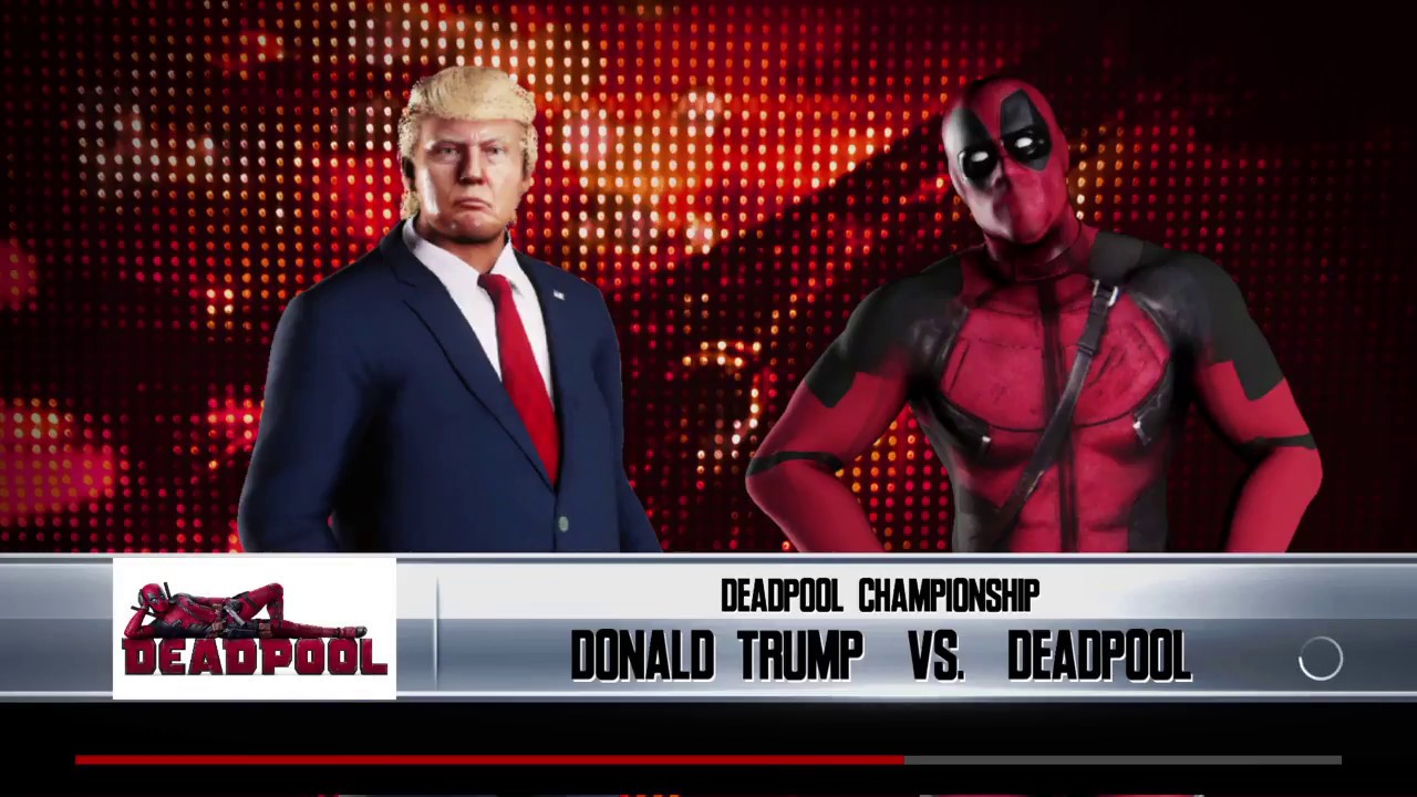 WWE 2K18 Deadpool VS Donald Trump 1 VS 1 Extreme Rules Match Deadpool ...