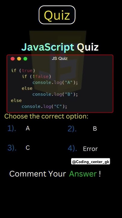 Java script Quiz for the coder || #coding #code #javascript #html #python - YouTube