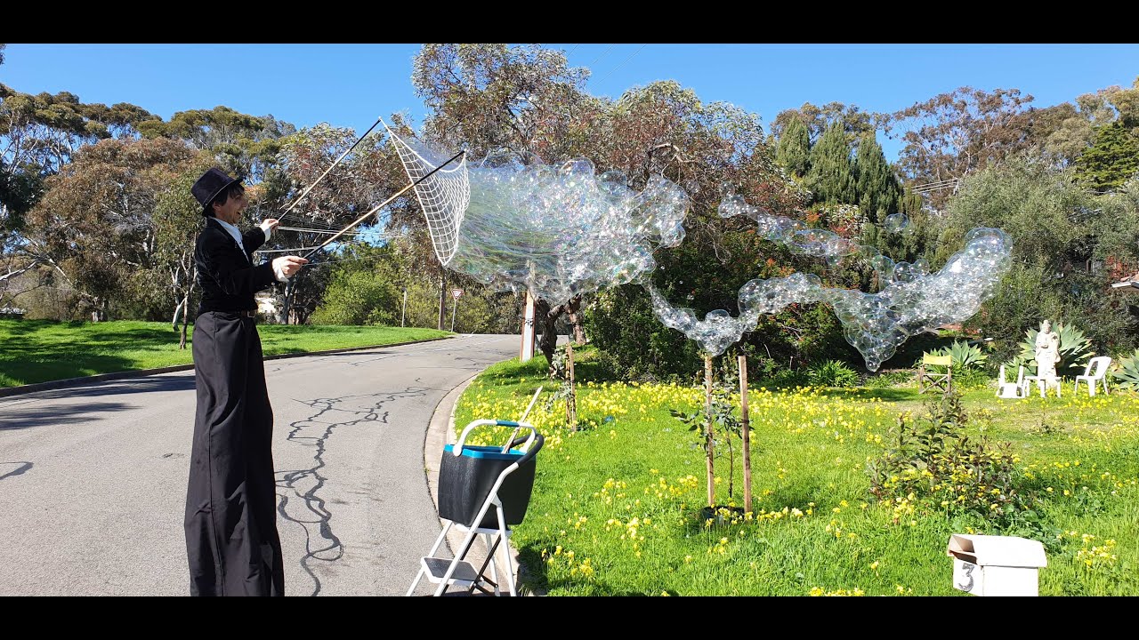 Roving Stilt and Bubble Walker for Private & Corporate Events - YouTube