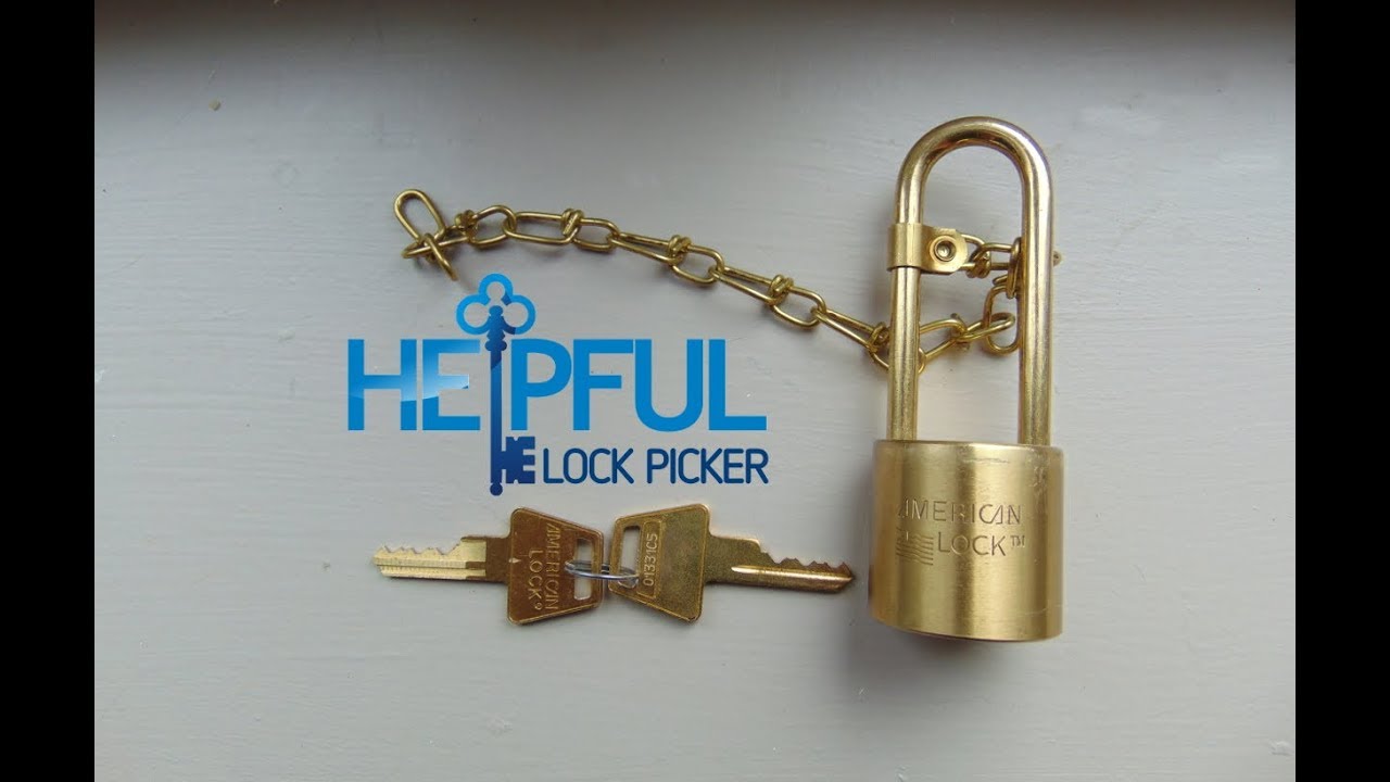 [92] Beautiful Round Brass Bodied American Lock Picked [SPP'D] - YouTube