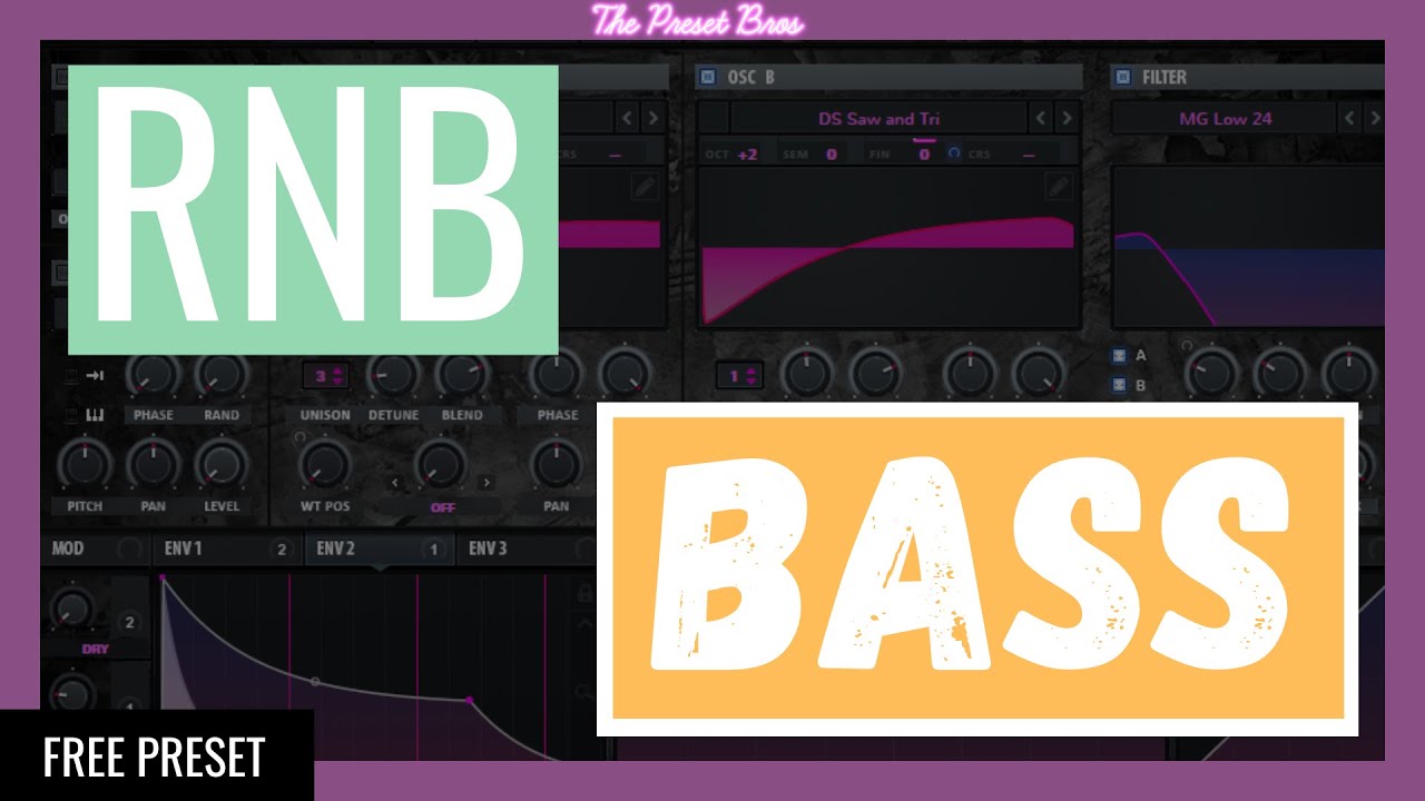 3 Minute Glide Rnb Bass In Serum Synth (Free Serum Preset Pack)! - YouTube