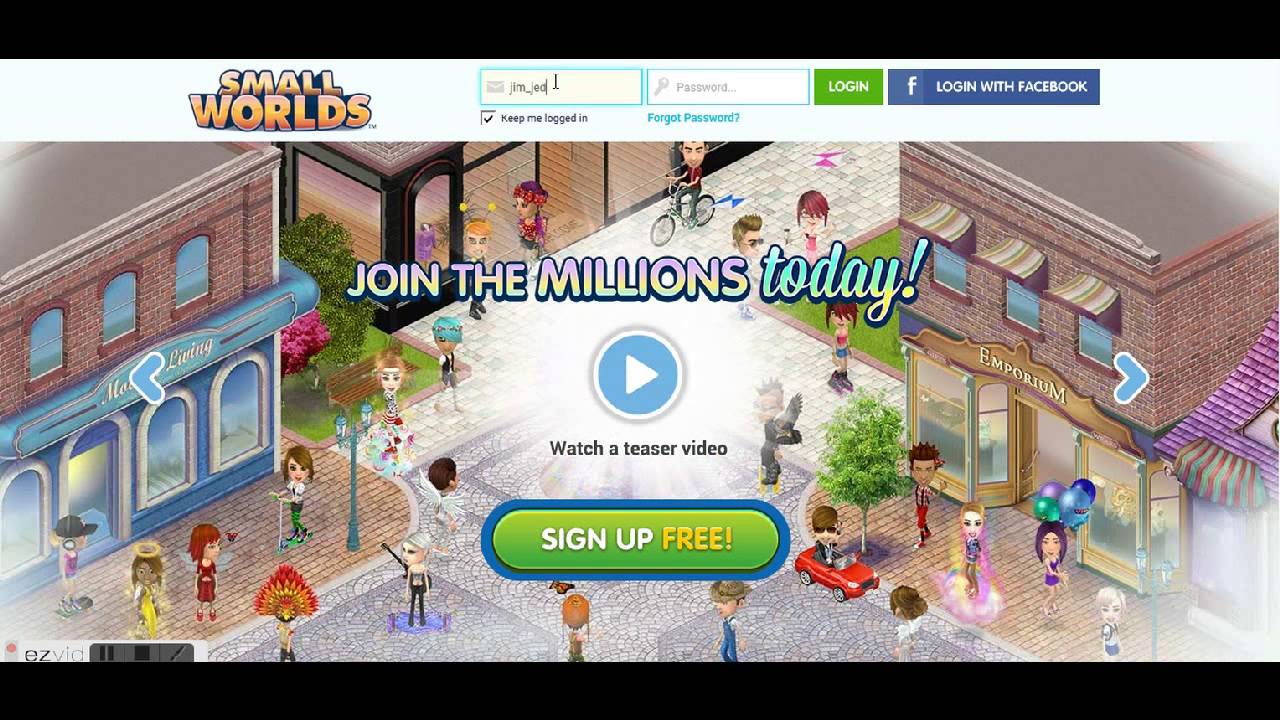 Smallworlds-Free Account - YouTube