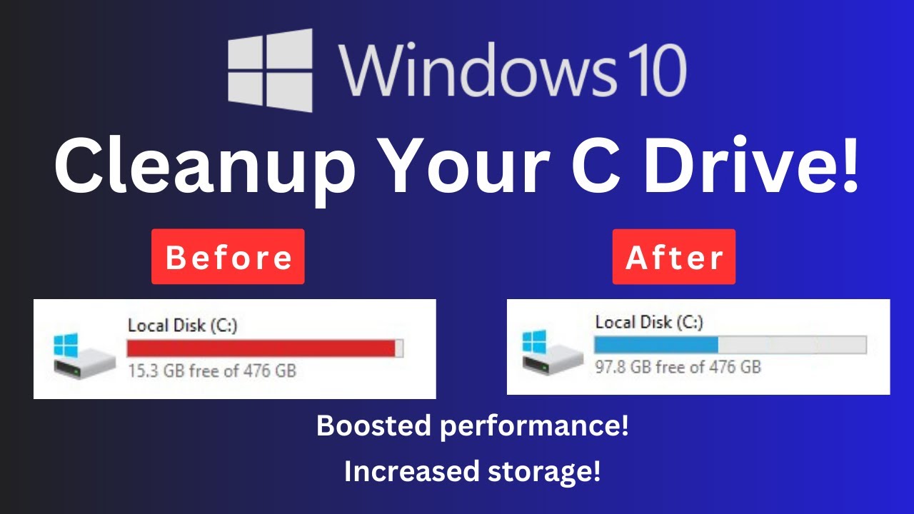 How to Clean C Drive In Windows 10 (Make Your PC Faster) - YouTube
