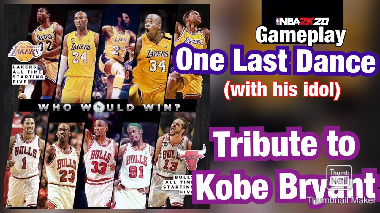 Kobe's Team vs Jordan's Team - Tribute to Kobe Bryant - YouTube