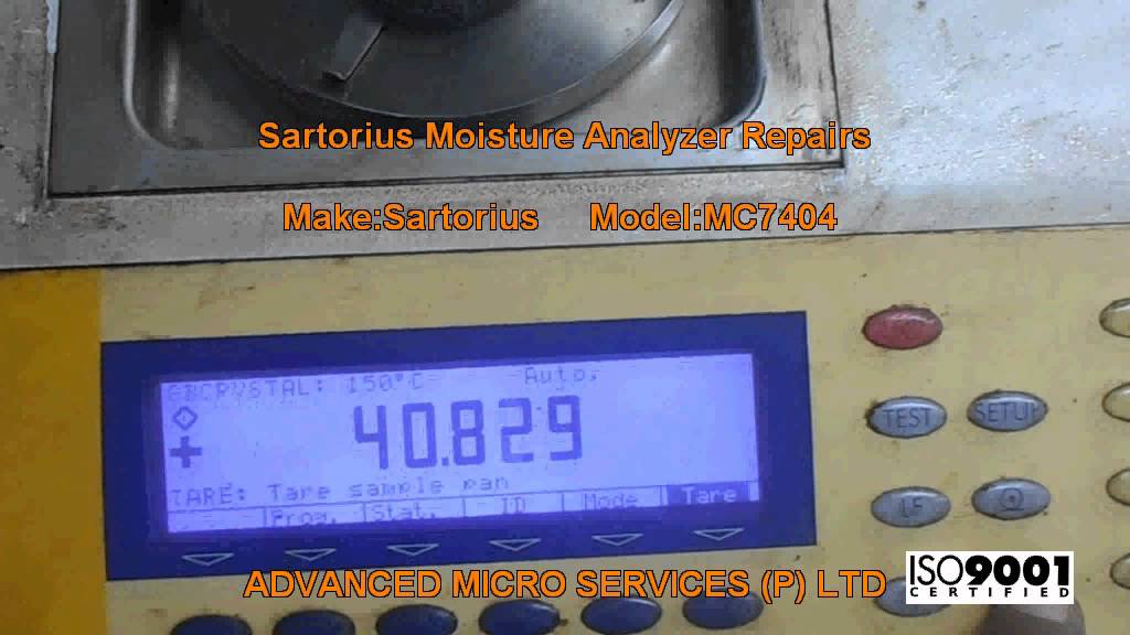 Sartorius Moisture Analyzer Repairs @ Advanced Micro Services Pvt. Ltd ...