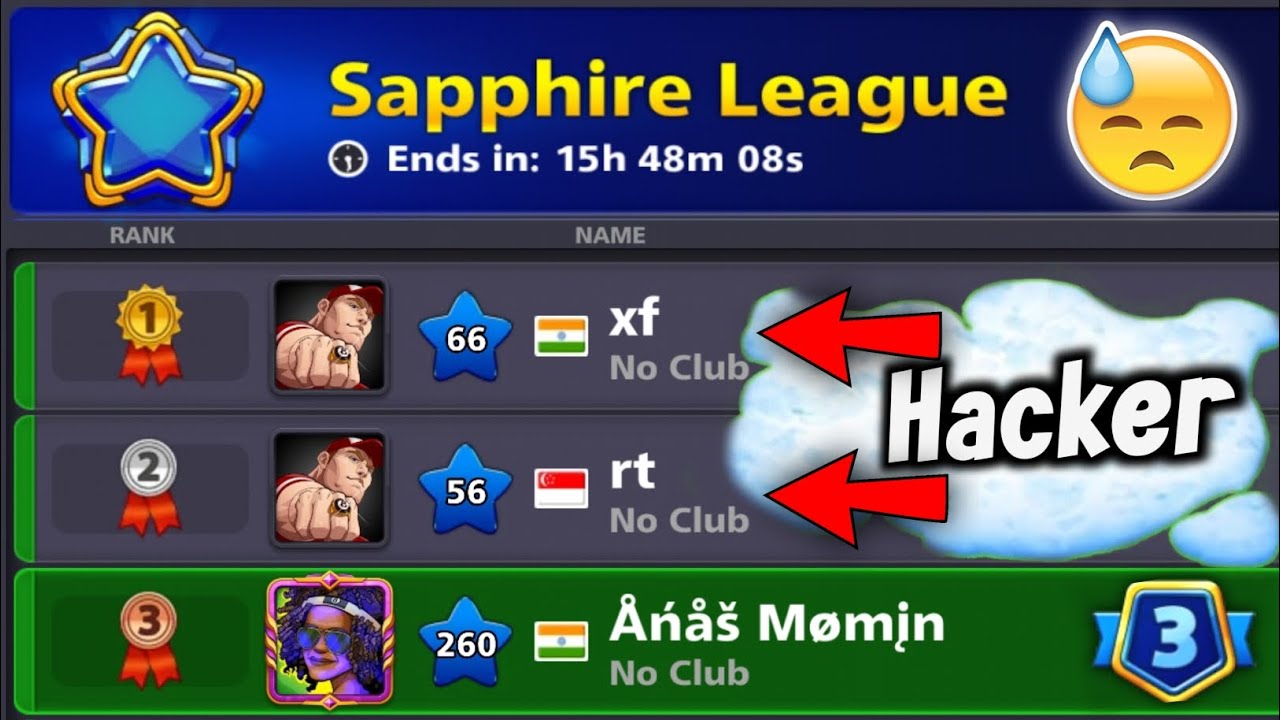 8 Ball Pool - Supphire League Topping From HACKER | League Top Part - 1| AnasMomin8bp - YouTube