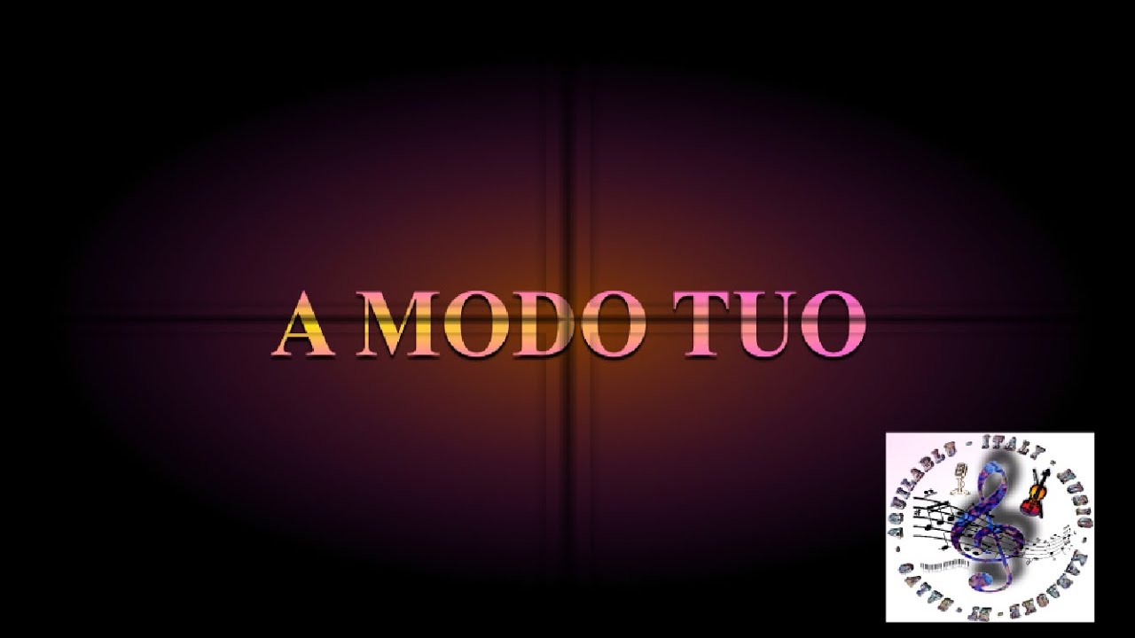 Karaoke - ELISA - A MODO TUO -4 semitoni @KaraokeAQUILABLUBYSALVO - YouTube