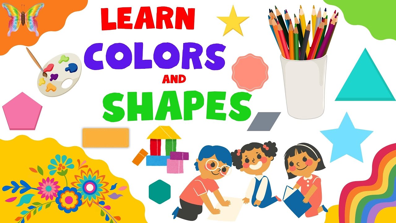 Color and Shapes Name | Colors Name | Shape Name for Kids | Educational ...